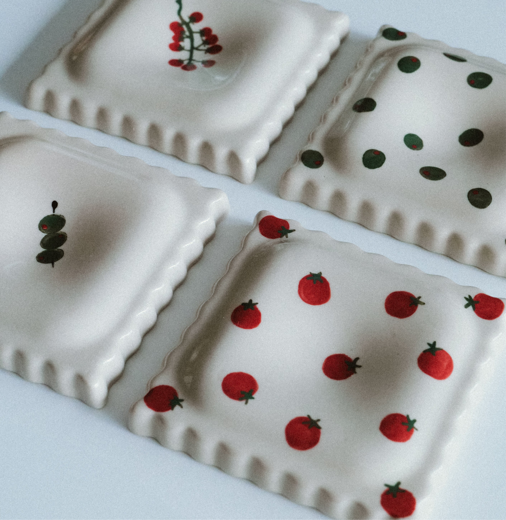 Handmade Kitchen Raviolis spoon rest | Boo Boo Clay – BooBooClay